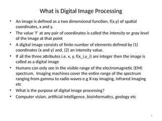 Digital Image Processing Introdiction to image processing | PPTX