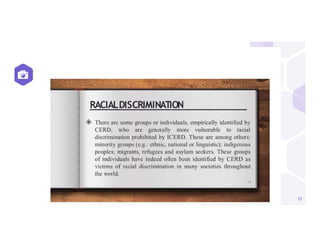 THE ICERD CONVENTION. lesson for the Diplomatura | PPT