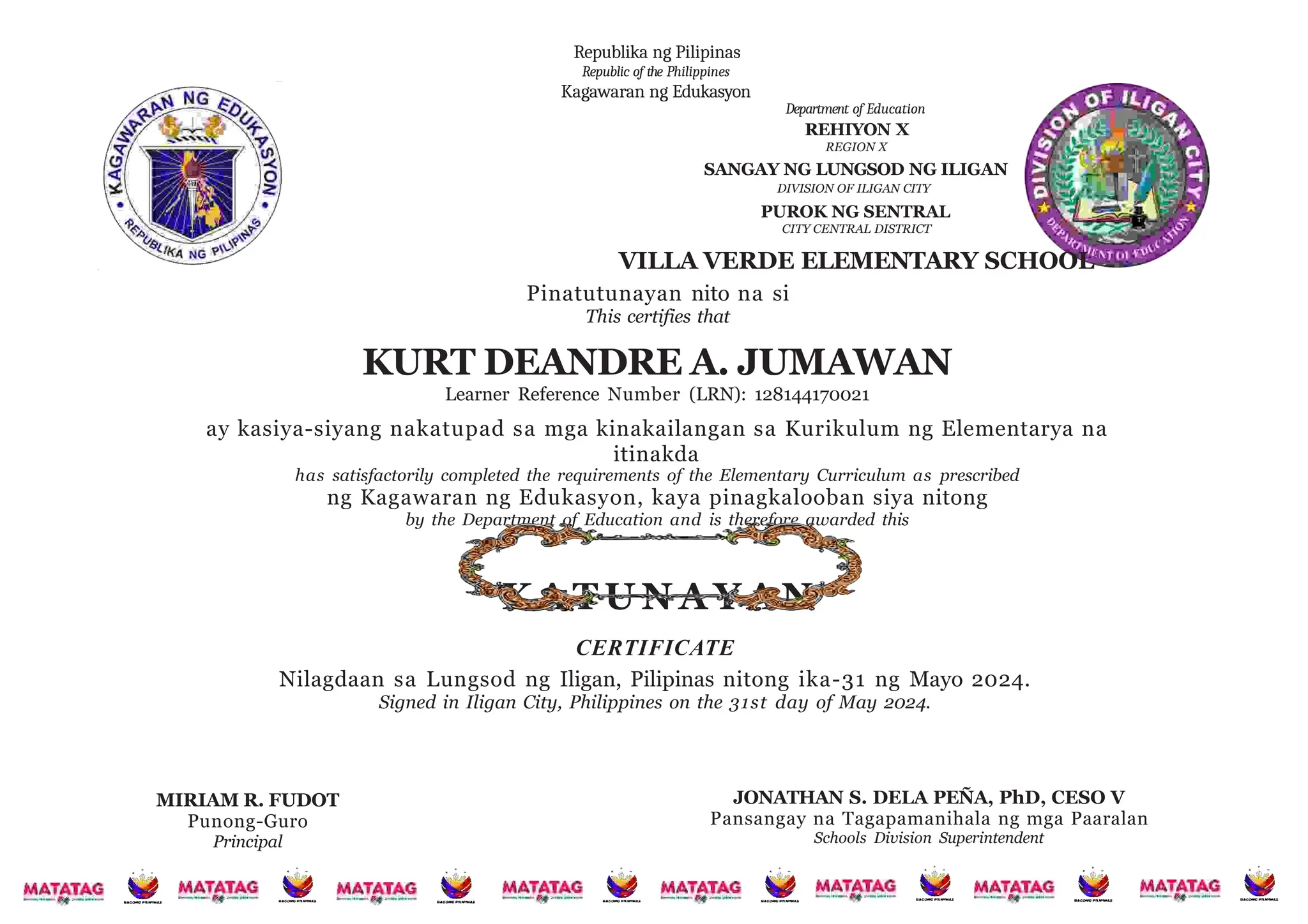 Diploma-2024 VVES Gr. 6 during the end of SY.pptx