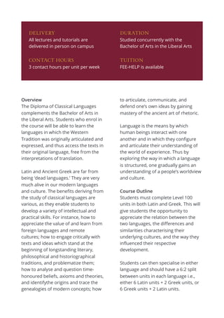 The Diploma of Classical Languages | PDF