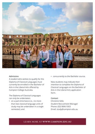 The Diploma of Classical Languages | PDF