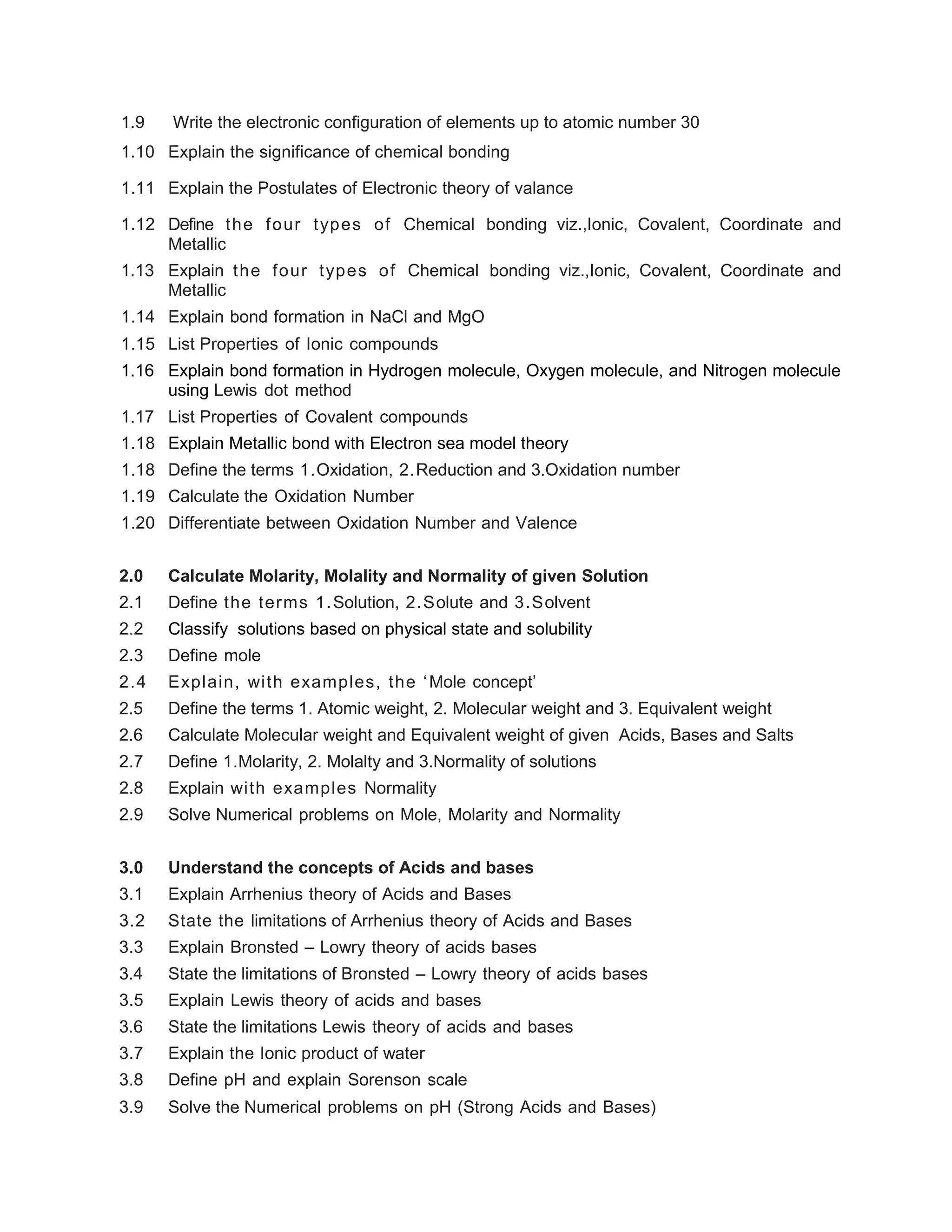 Diploma 104 engineering chemistry | DOC | Chemistry | Science