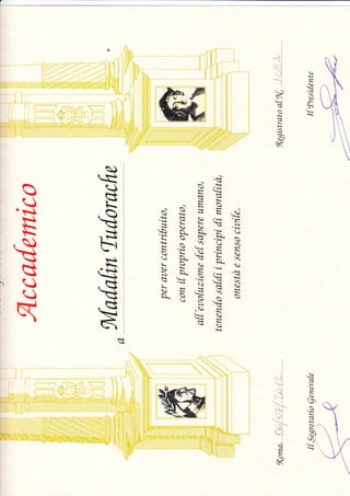 Diploma academie tudorache madalin | PDF