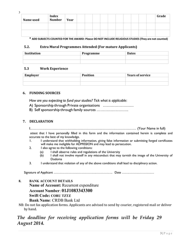 Application Forms | PDF