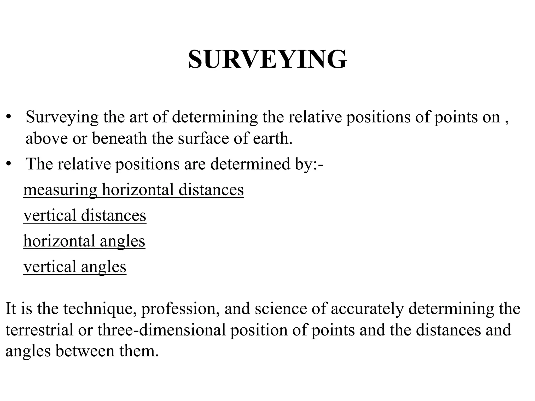 Diploma(civil) sem i boce_unit 2_ elementary surveying a | PPTX