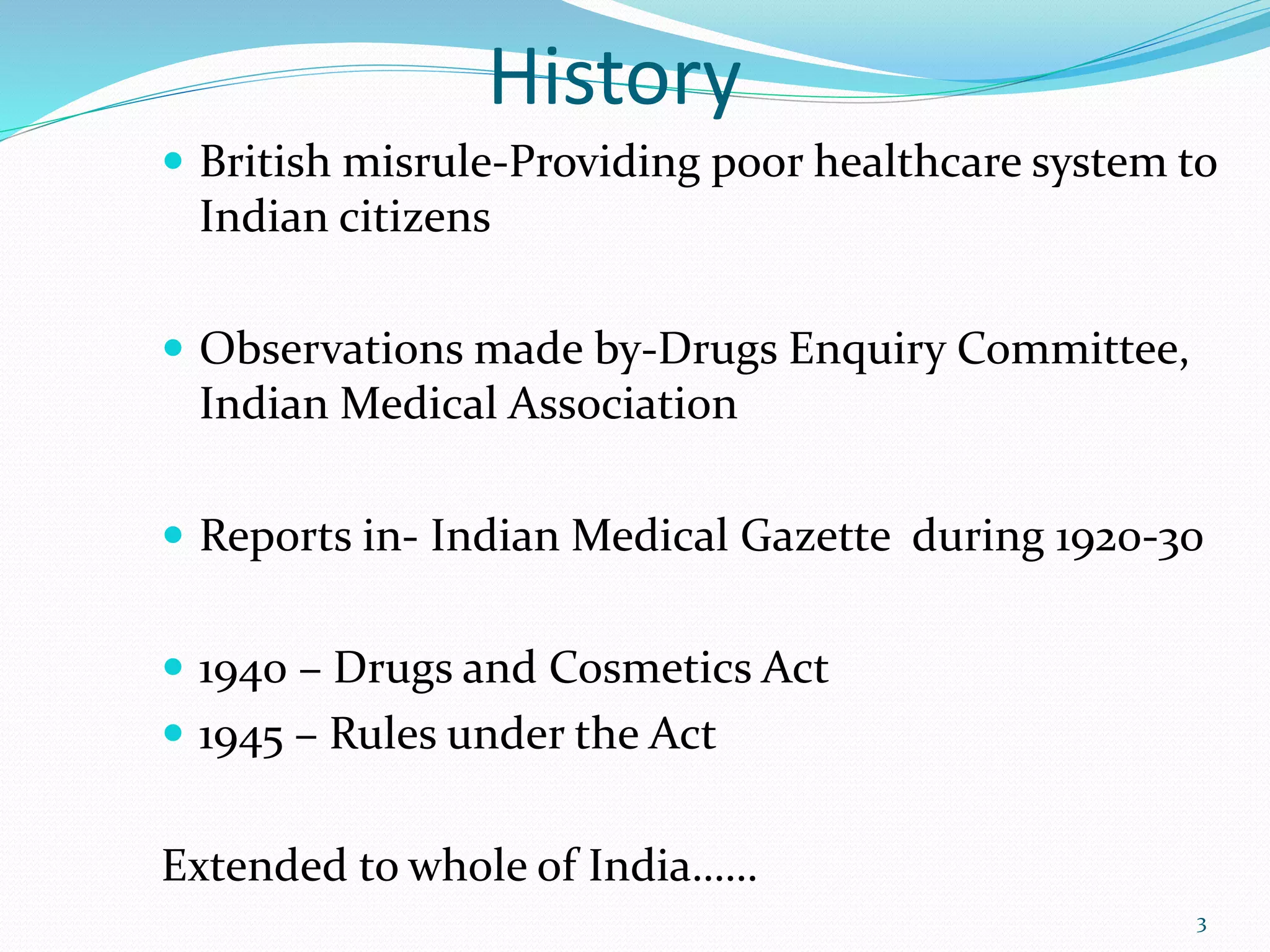 Drugs and cosmetics Act 1940,schedules &rules and regulations | PPTX