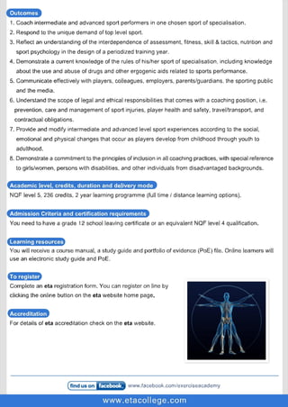 Diploma coaching science | PDF