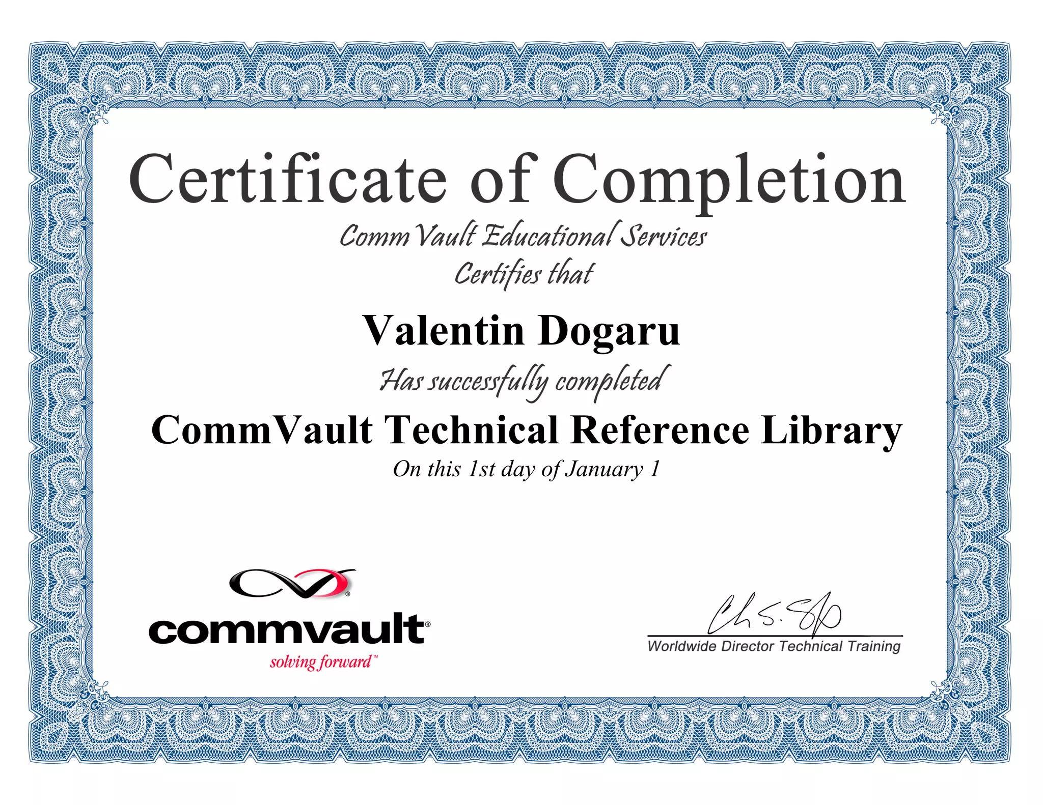 CommVault® Technical Reference Library | PPT