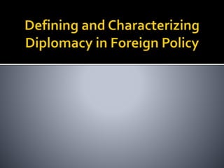 Diplomacy | PPTX