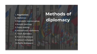 Features of diplomacy in interesting .pdf