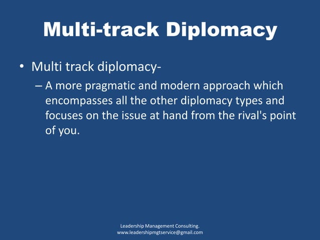 Diplomacy defined | PPTX