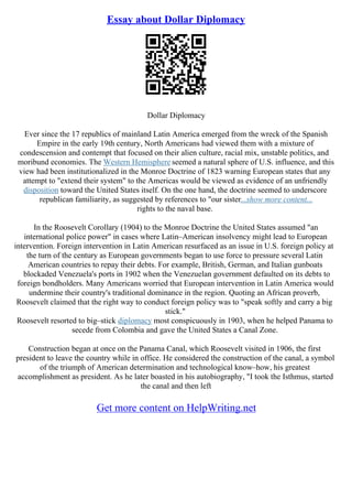 Diplomacy Essay | PDF