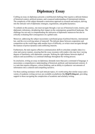 Diplomacy Essay.pdf