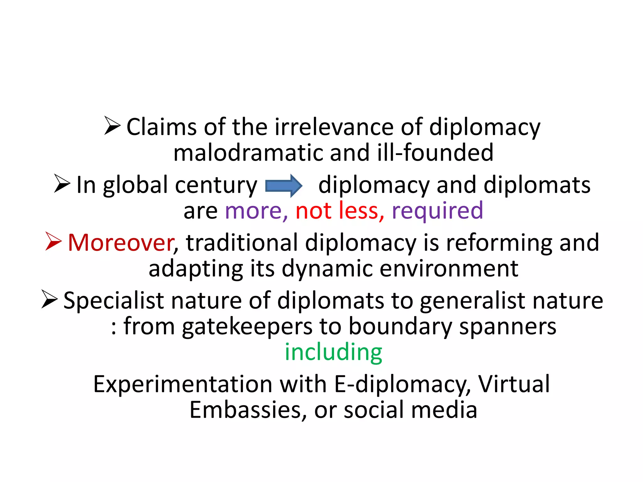 Diplomacy in 20th century | PPTX