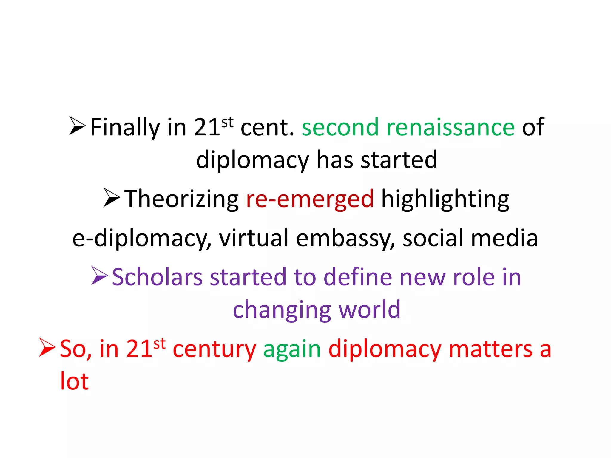 Diplomacy in 20th century | PPTX
