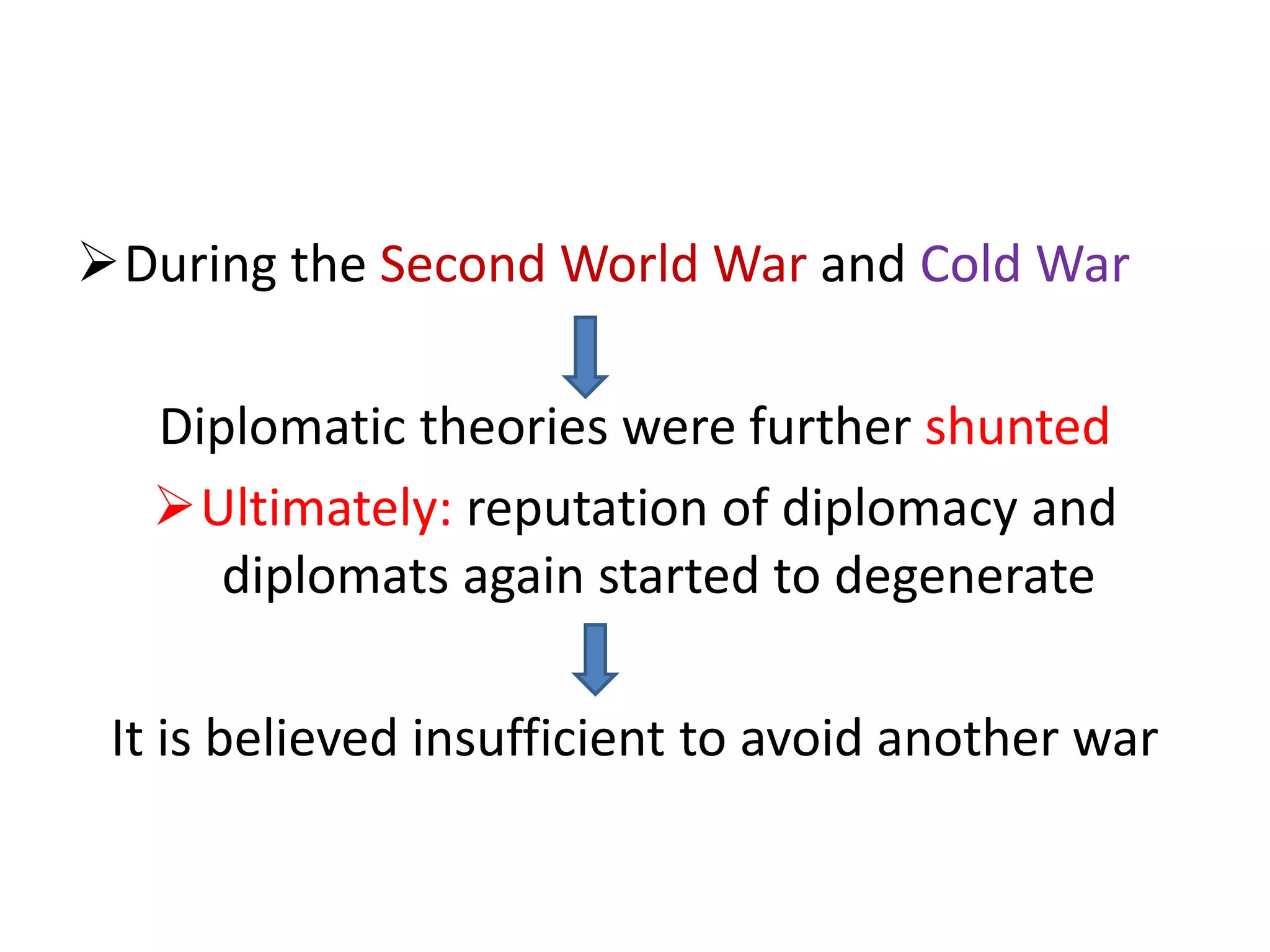 Diplomacy in 20th century | PPTX