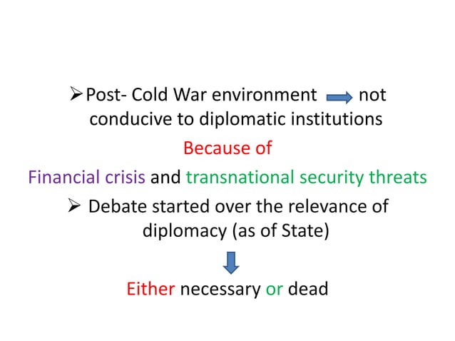 Diplomacy in 20th century | PPTX