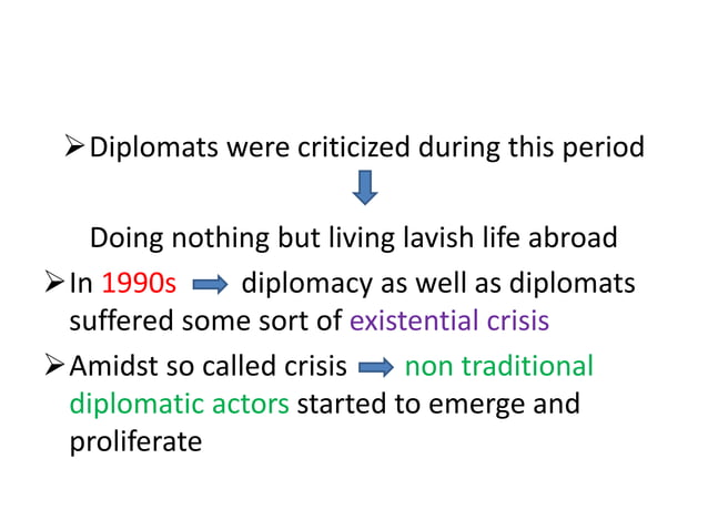 Diplomacy in 20th century | PPTX