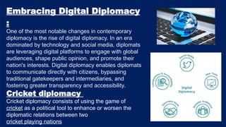 diplomacy in 21st century with different dynamics n polticis | PPTX