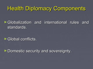 Diplomacy in health | PPT