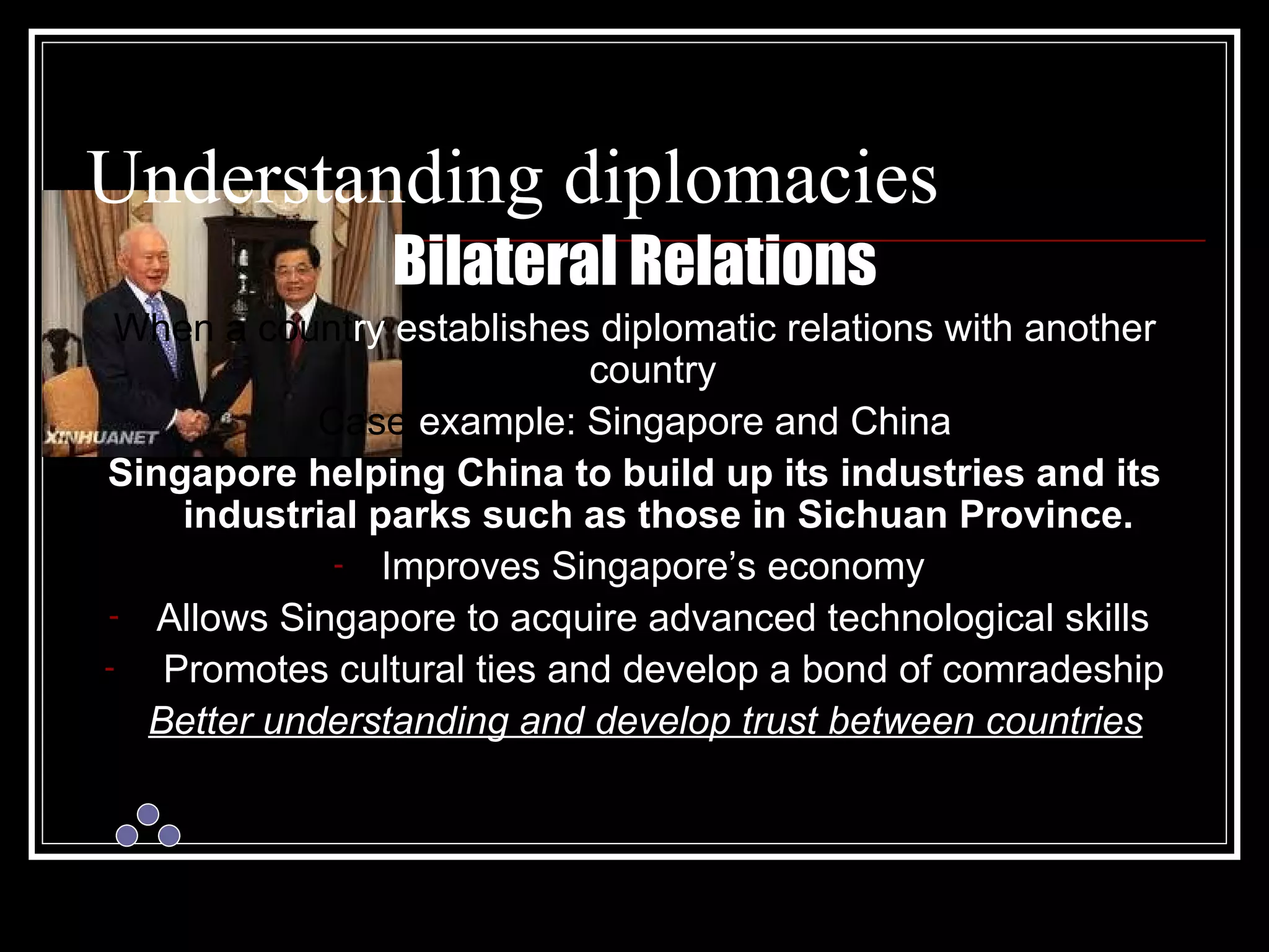 Diplomacy in singapore | PPT