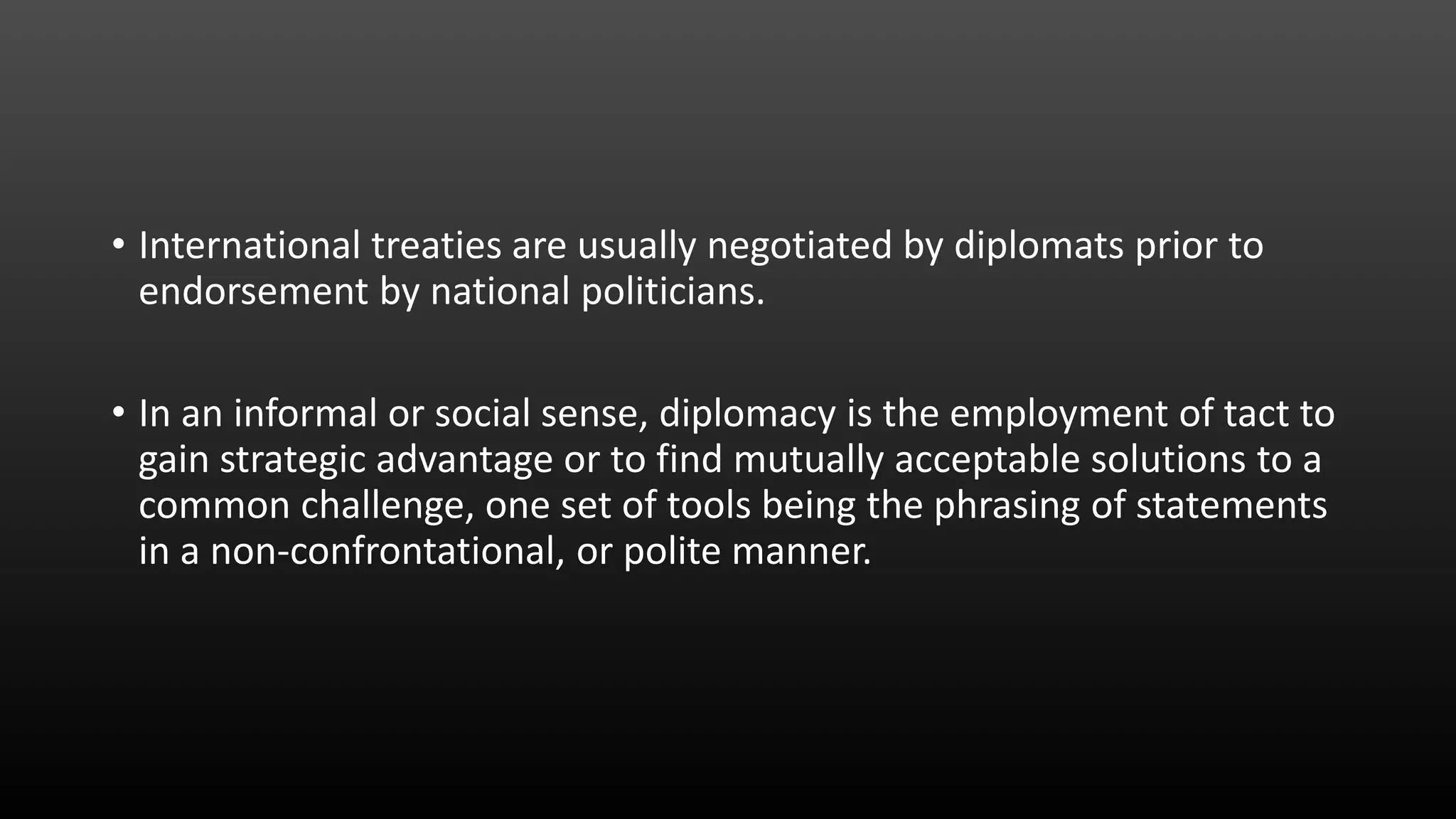 Diplomacy strategy | PPTX