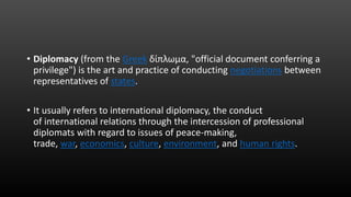 Diplomacy strategy | PPTX