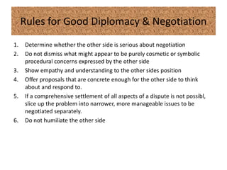 Diplomacy & use of force | PPTX
