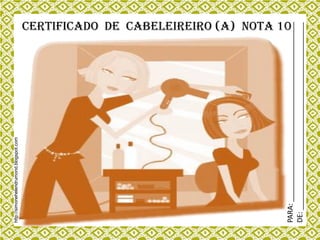 Diploma do cabeleireiro | PDF