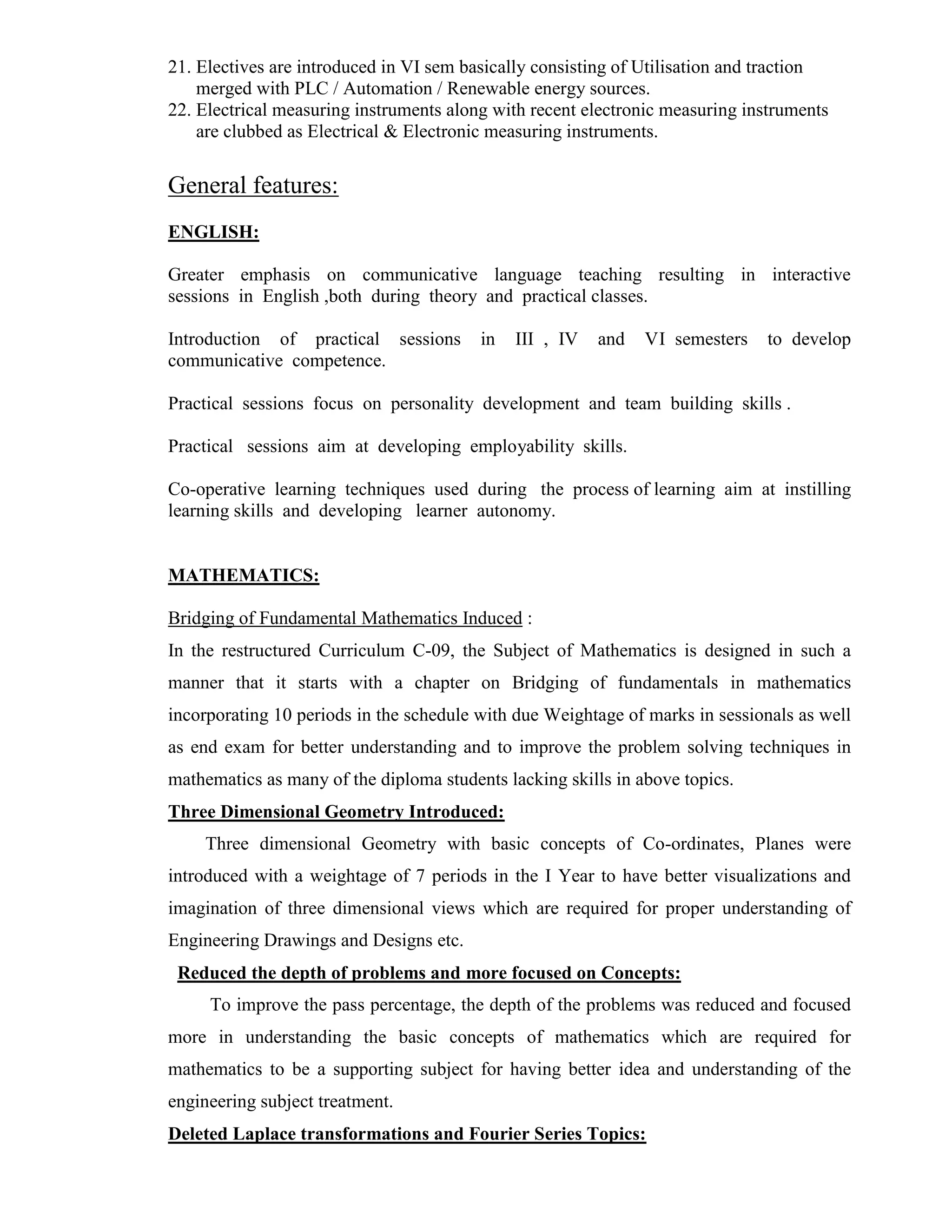 Diploma eee curriculum-09 | PDF