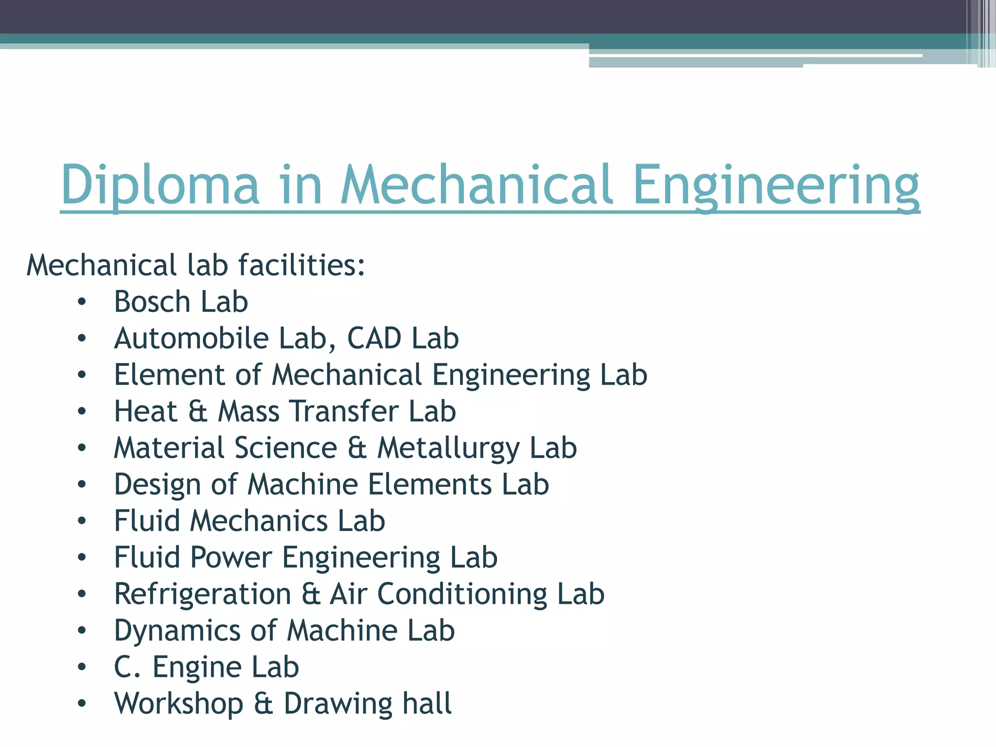 Diploma engineering courses at marwadi university | PPTX