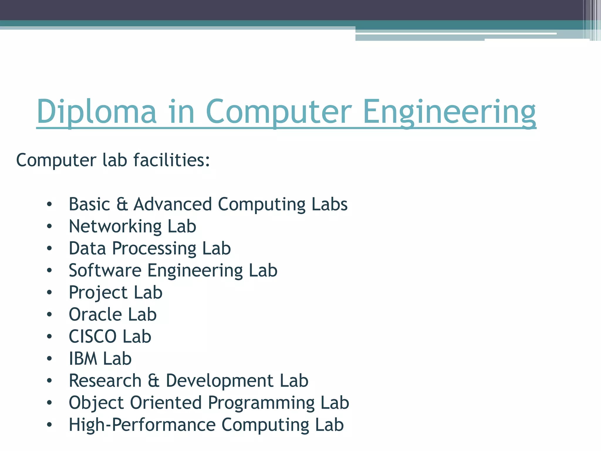 Diploma engineering courses at marwadi university | PPTX