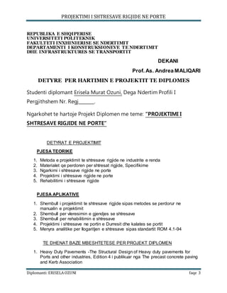 Projektimi i Shtresave Rigjide ne Porte | DOCX