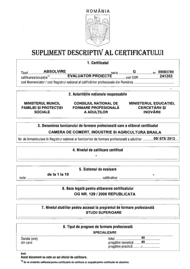 Diploma evaluator proiecte | PDF