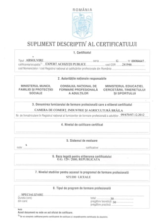 Diploma expert achizitii publice | PDF