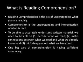 Diploma i ecls_u-3_reading & comprehension | PPT