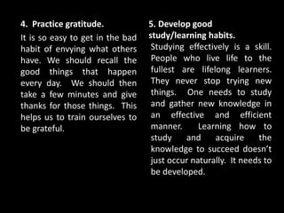 Diploma i ecls_u_4.1_good manners & habits | PPTX