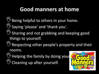 Diploma i ecls_u_4.1_good manners & habits | PPTX