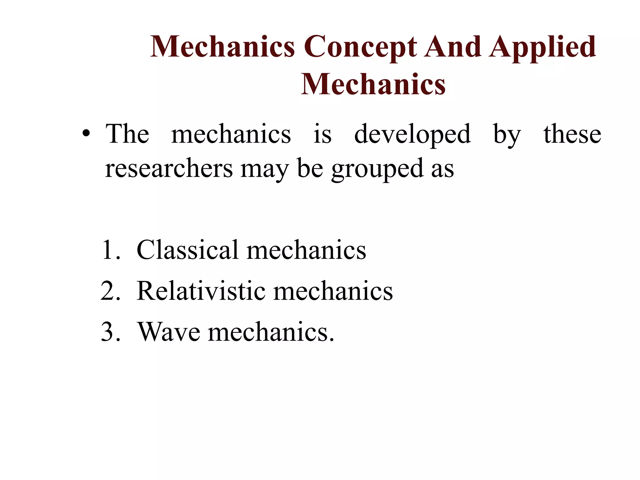 law of mechanics | PPTX