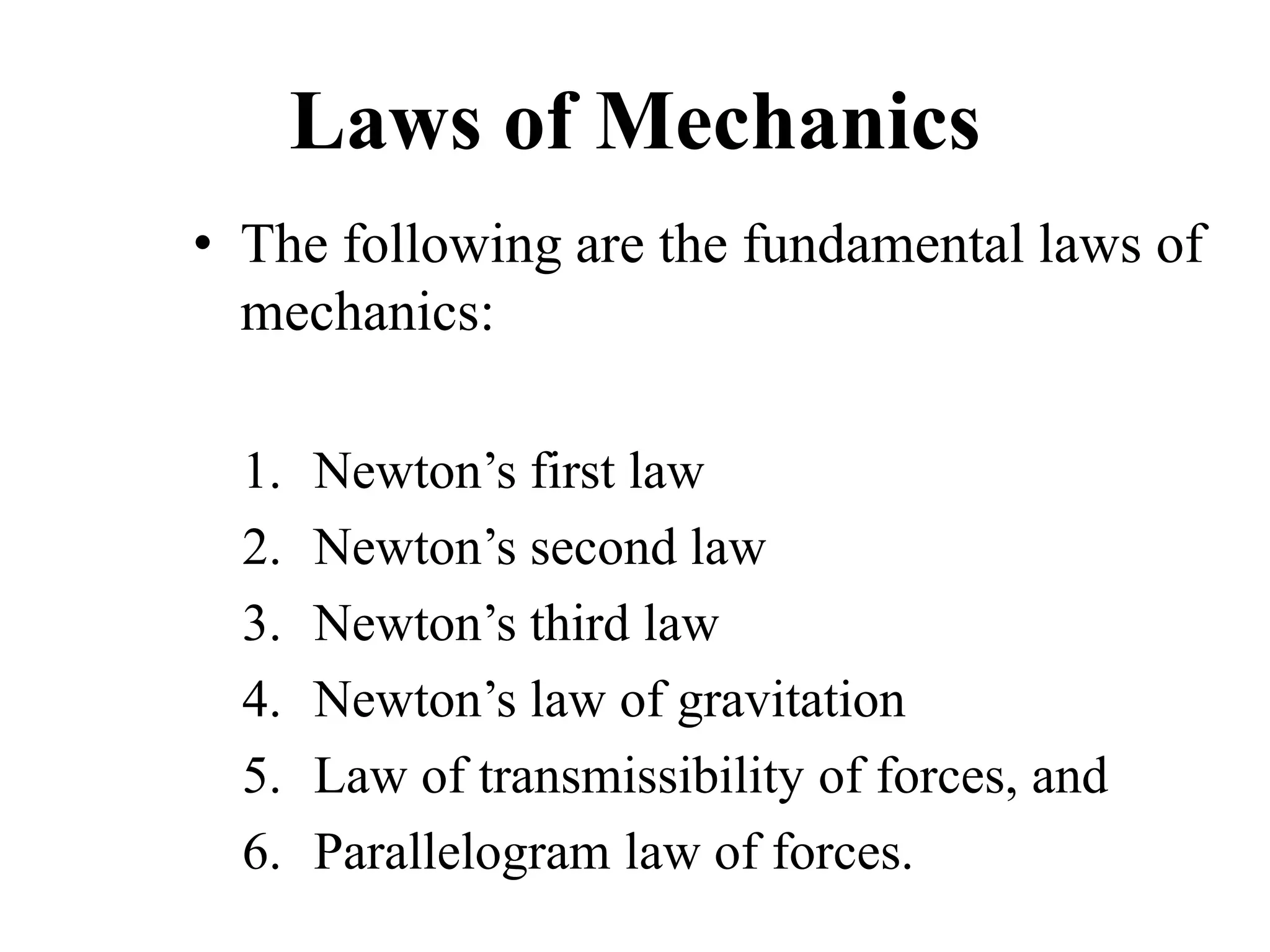 law of mechanics | PPTX