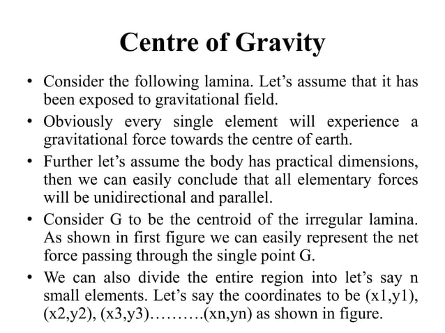Diploma i em u iv centre of gravity & moment of inertia | PPTX ...