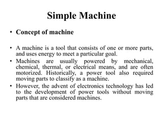 Diploma i em u v simple machines | PPTX