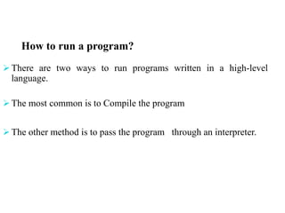 Diploma ii cfpc u-1 introduction to c language | PPT