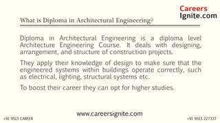 Diploma in Architecture Courses, Colleges, Eligibility | PDF
