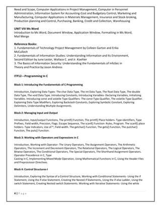 Diploma in computer applications | PDF