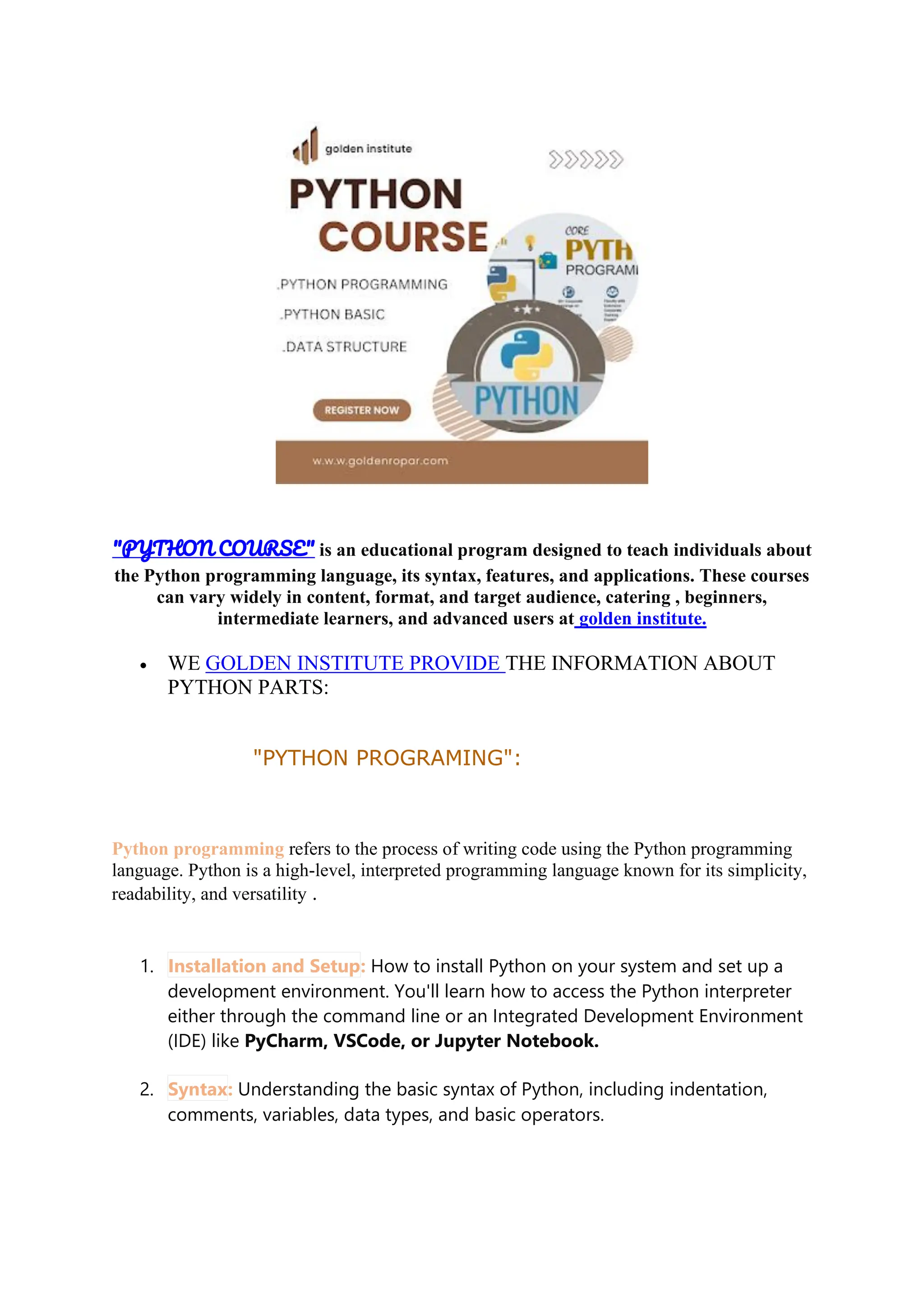 JION DIPLOMA IN COMPUTER APPLICATION COURSES | PDF | Programming Languages | Computing