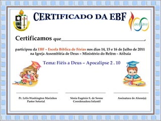 Diploma infantil 1 | PPS