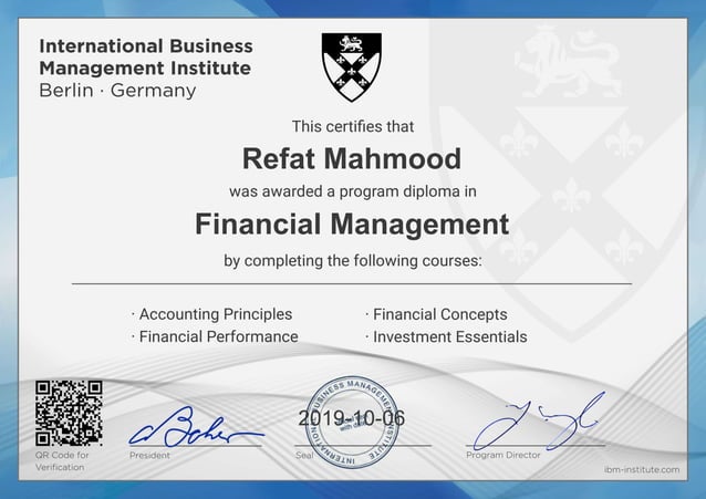 Diploma in financial_management | PDF