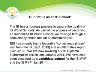IB Diploma Information Session at EIS | PDF