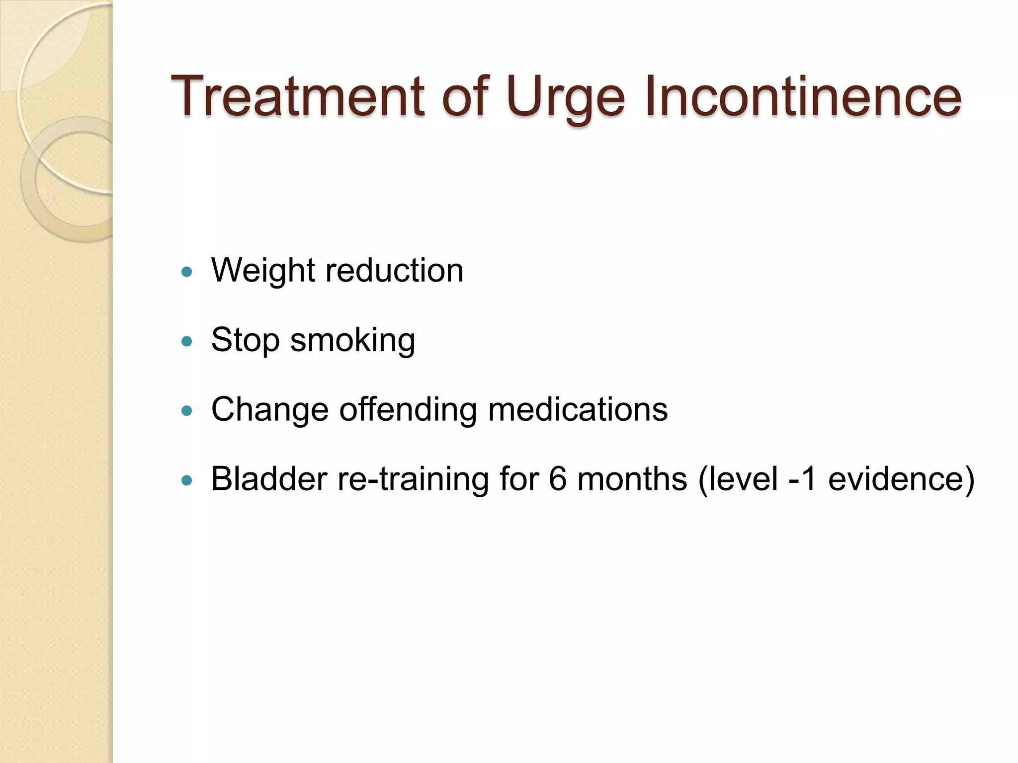 Urinary incontinence management | PPT